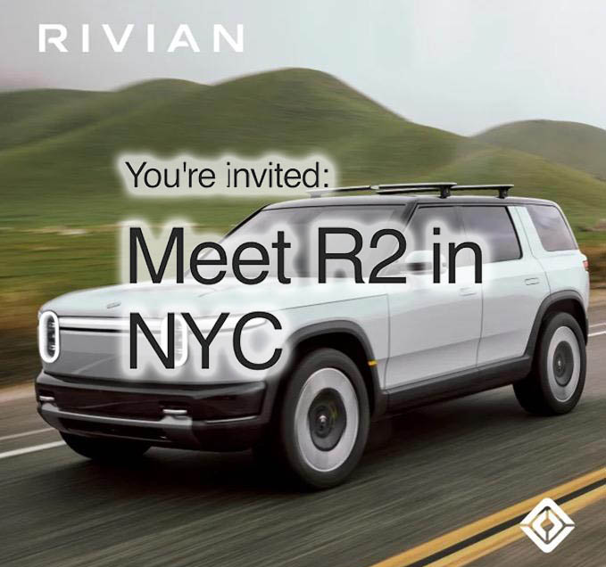 Meet R2 in NYC June 3-7 | Rivian Forum - R1T R1S R2 R3 News, Specs, Models, RIVN Stock ...