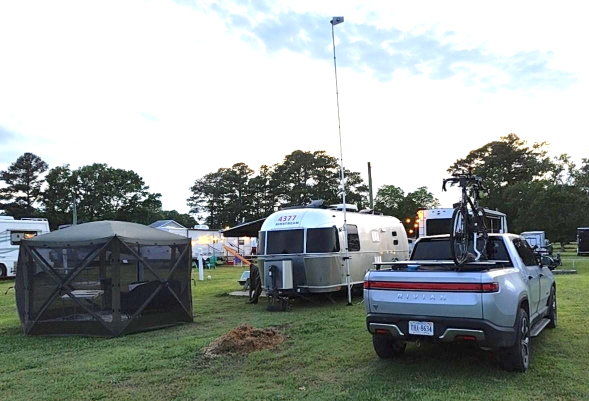 R1T CAMPING & TOWING - First experience & lessons from 3 week camping trip with 23' Airstream ...