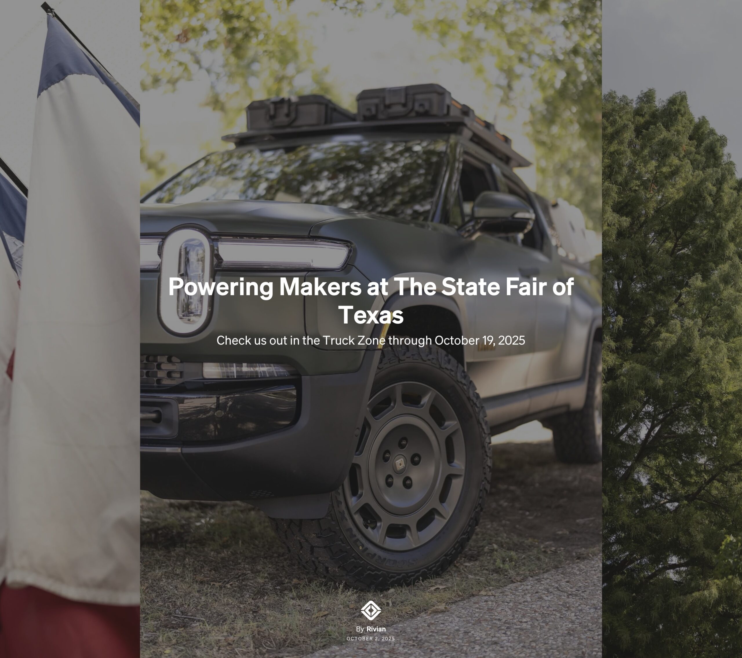 Customized Upfitted Tri-Motor R1T will power artisans at Texas State ...